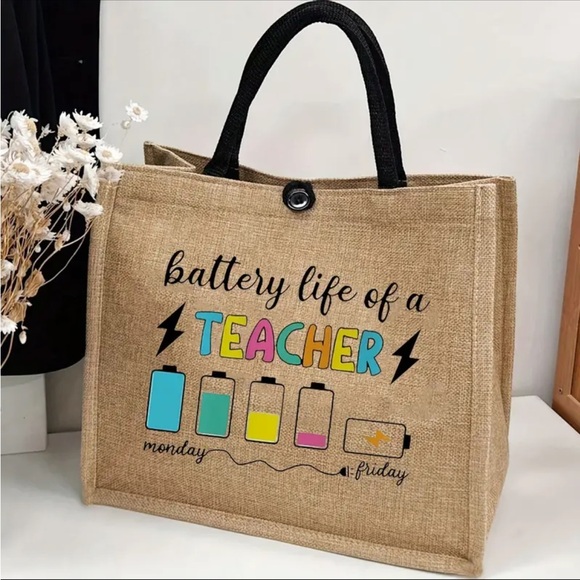 Bags | Nipnwt Large Teacher Life Tote Bag | Poshmark